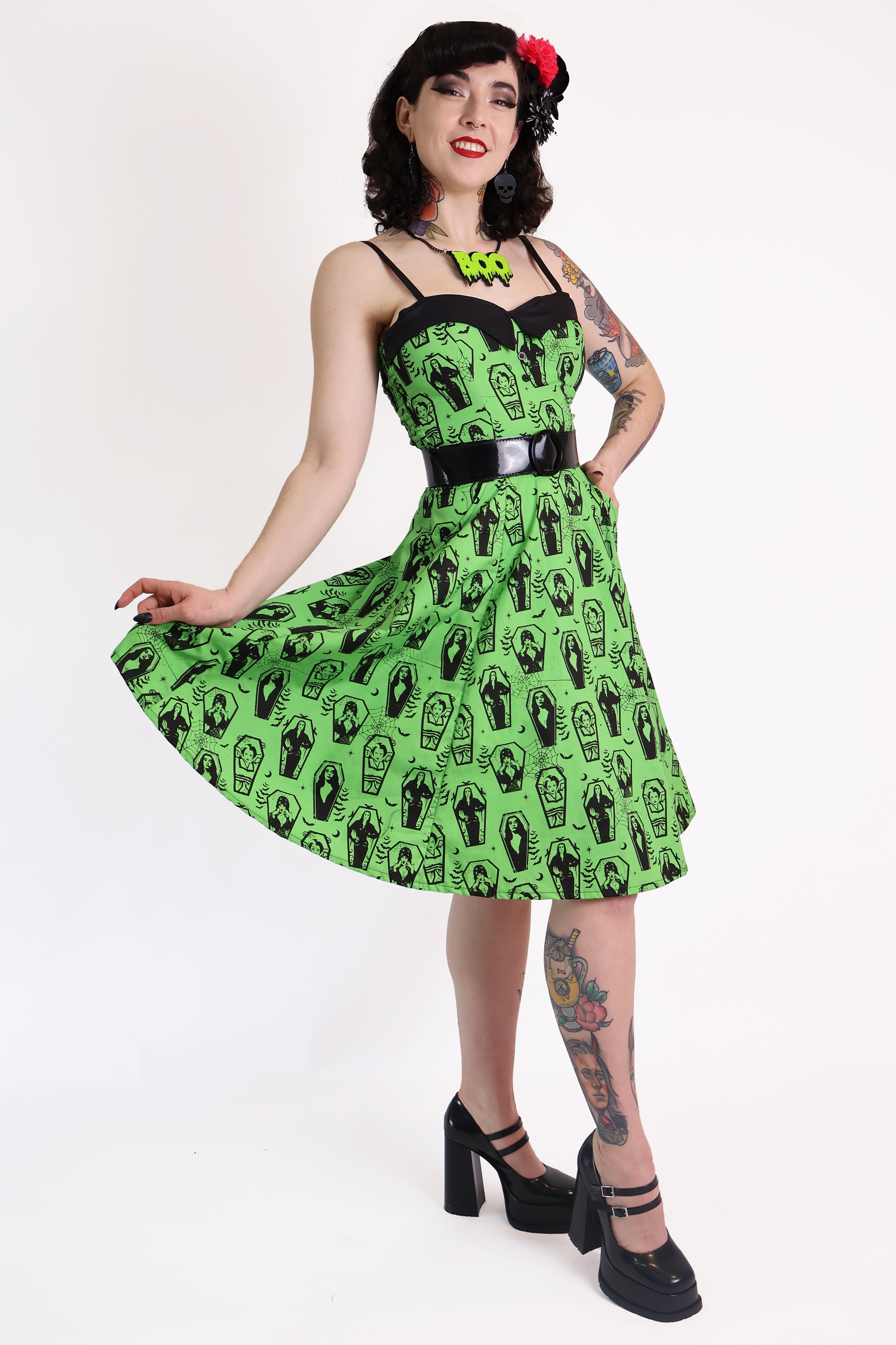 Green Ghoul Gang Dress – Bonsai Kitten