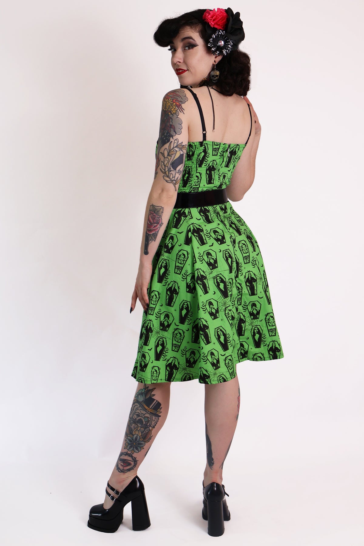 Green Ghoul Gang Dress - Bonsai Kitten