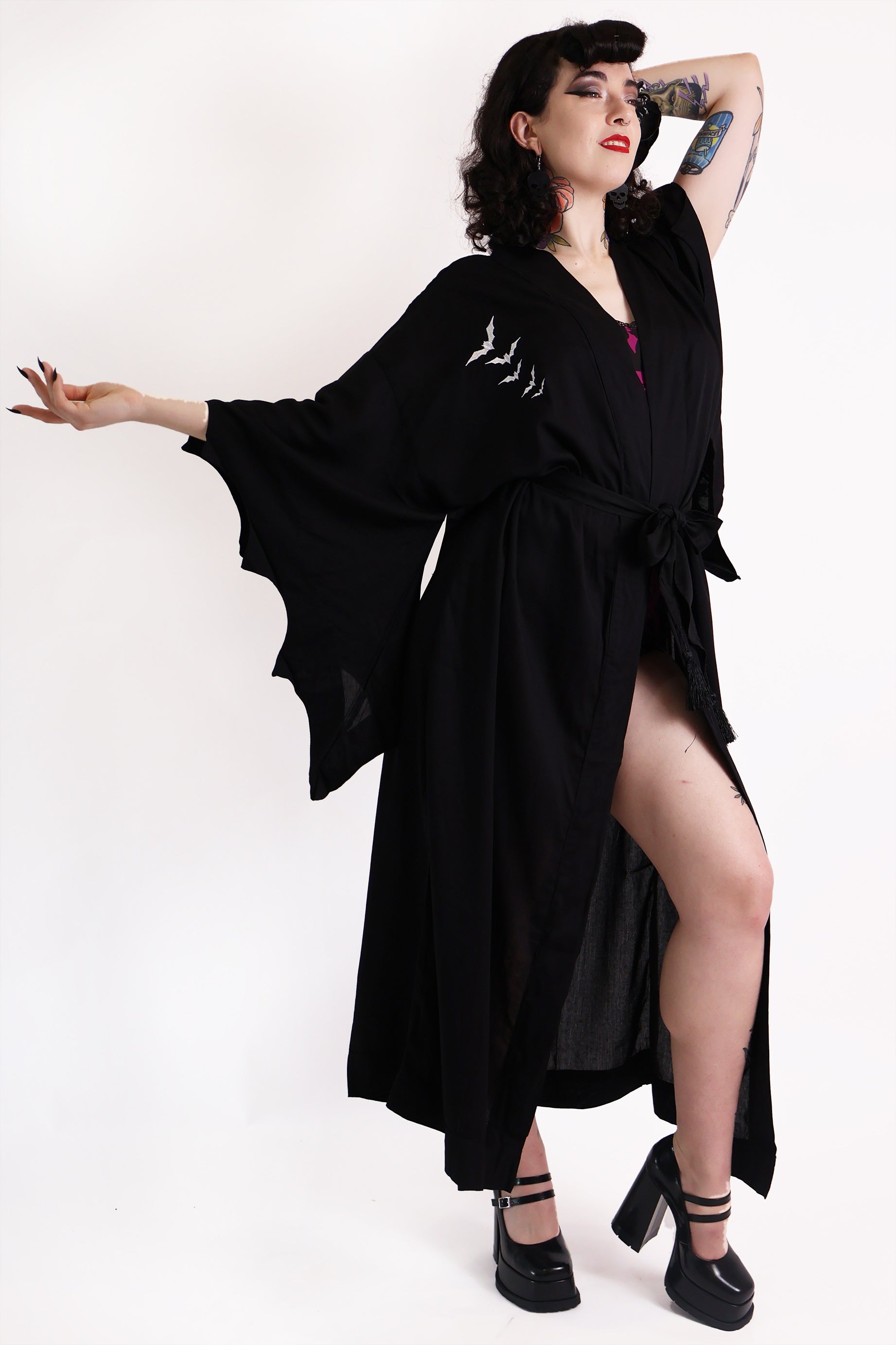 Long Black Nightfall Gown – Bonsai Kitten